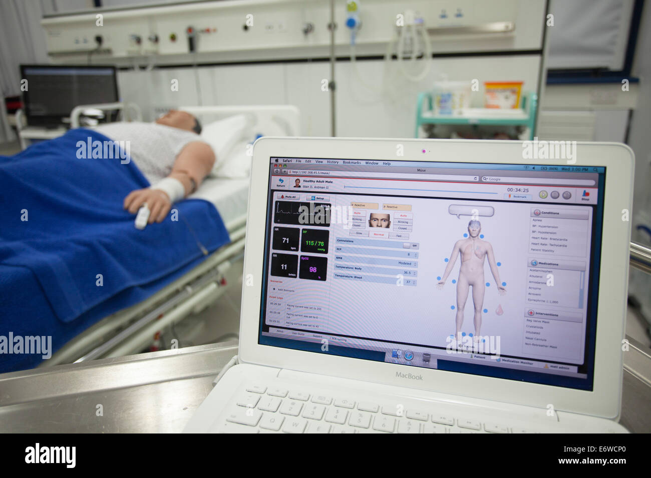 Metiman simulator on hospital bed hi-res stock photography and images ...