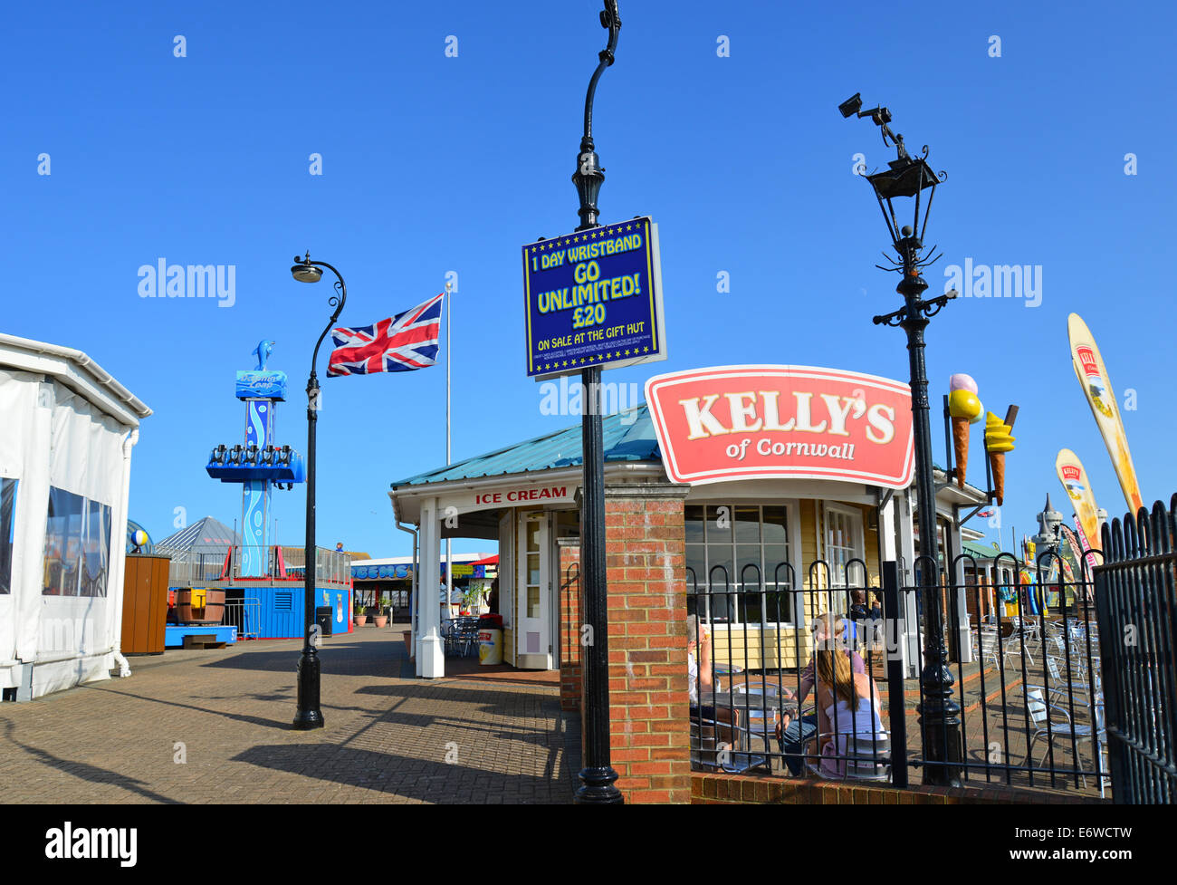 Entrance to Harbour Park Amusements, Littlehampton, West Sussex ...