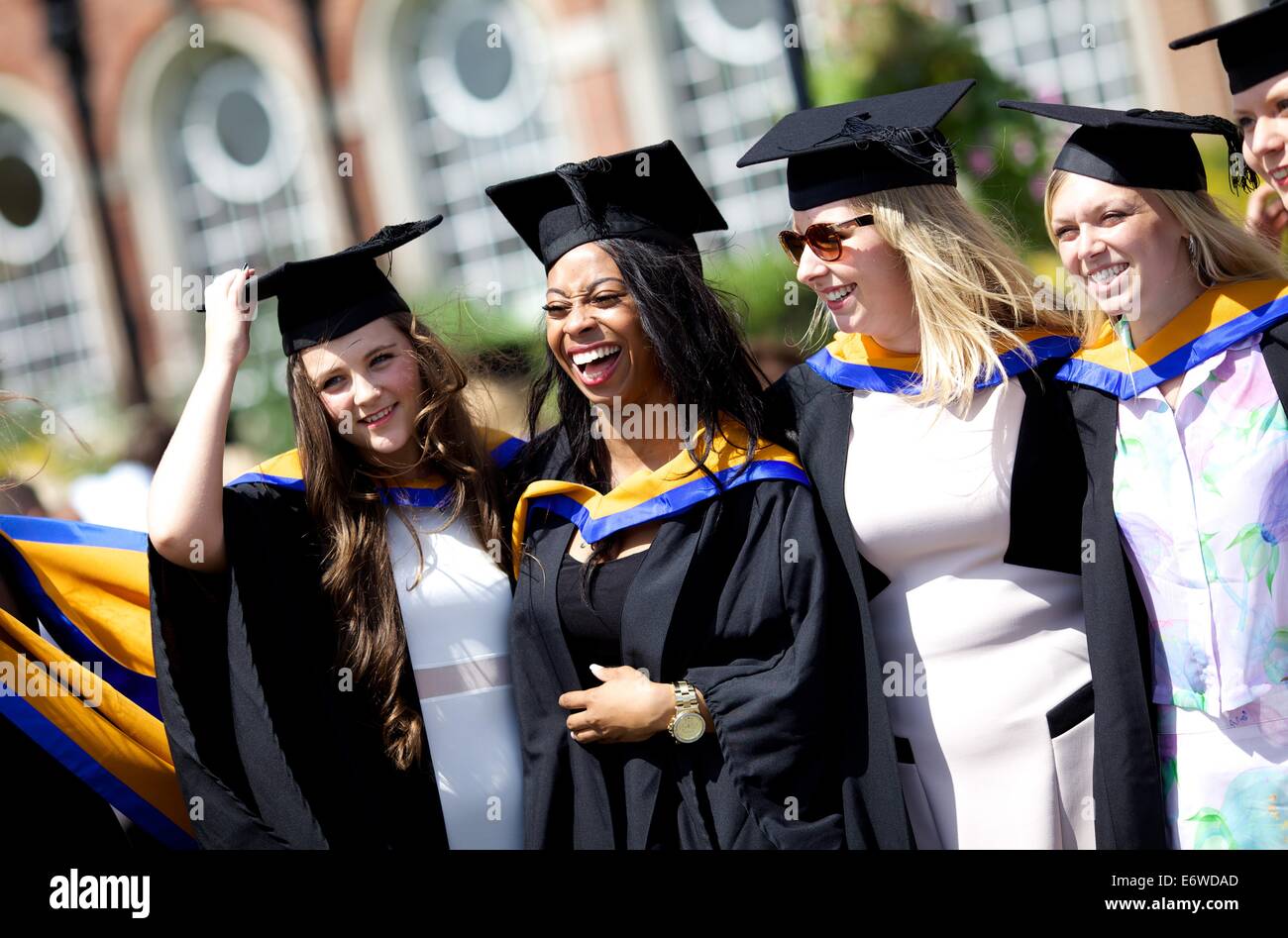 young female students at graduation ceremony Stock Photo - Alamy