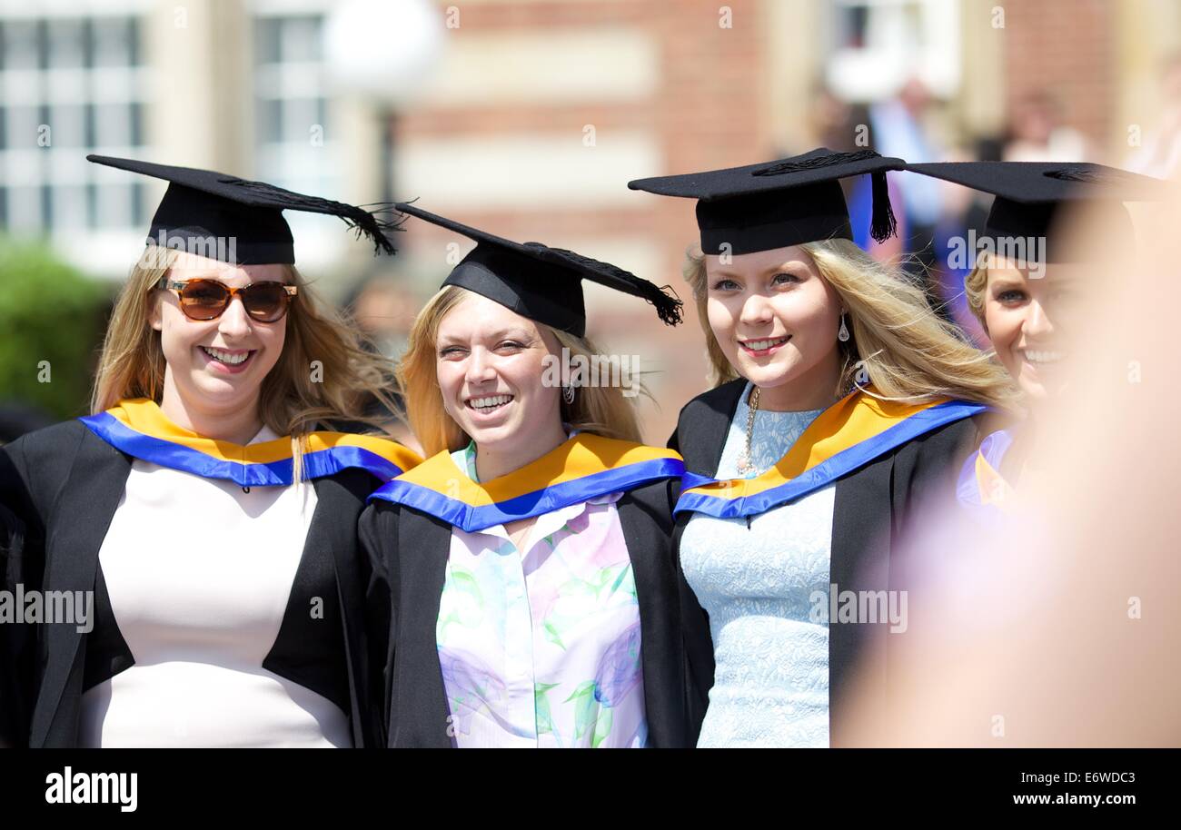young female students at graduation ceremony Stock Photo - Alamy
