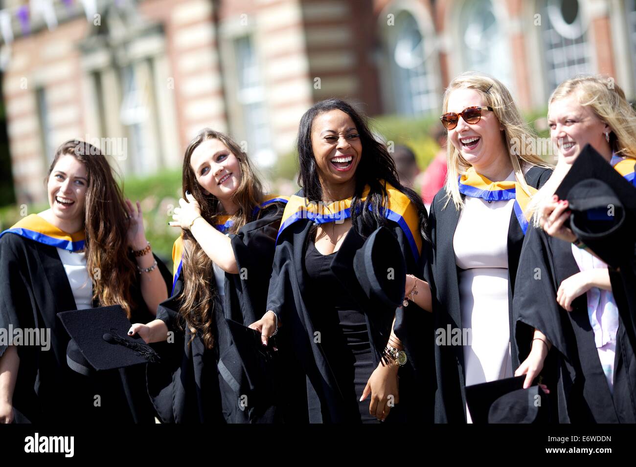 young female students at graduation ceremony Stock Photo - Alamy