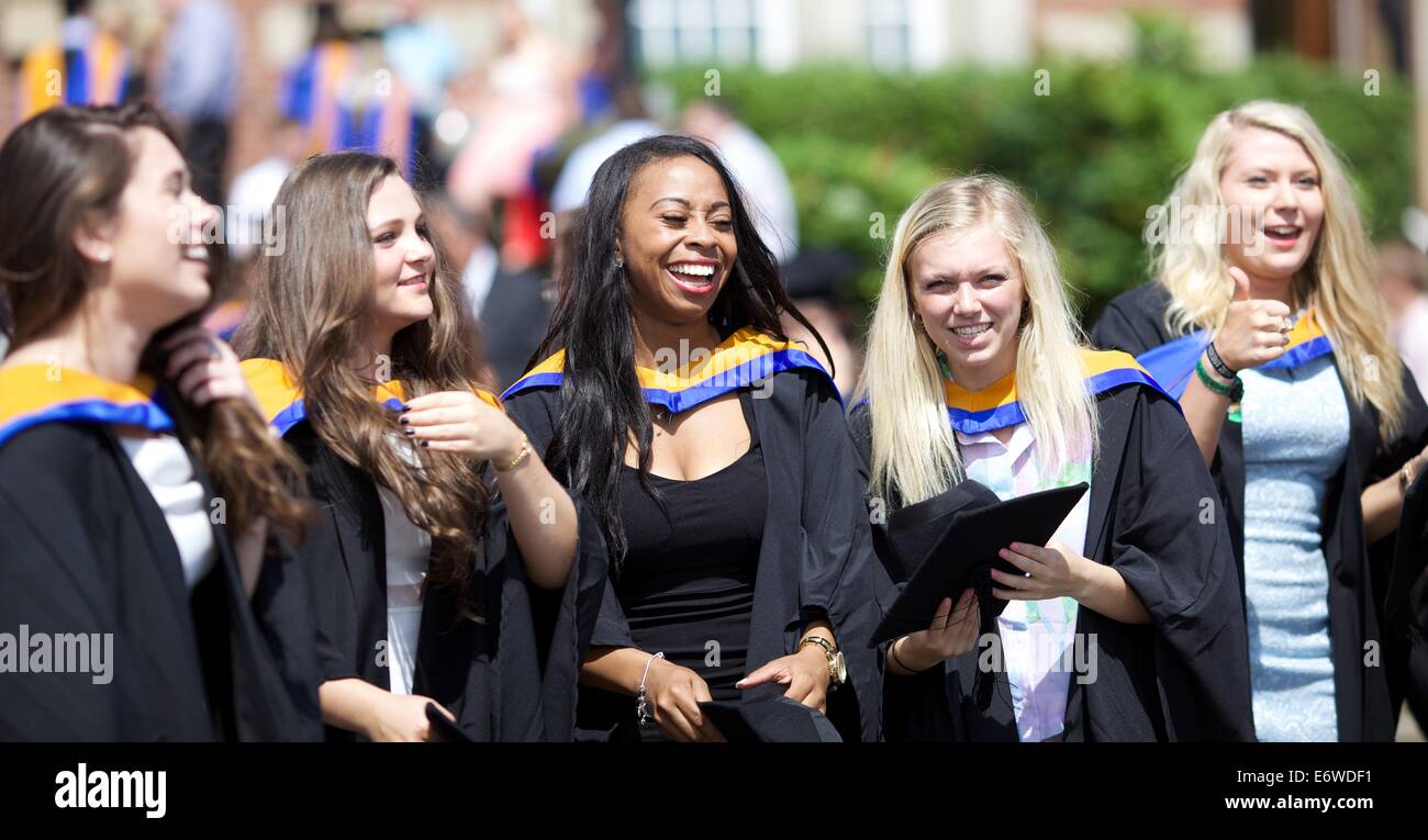 young female students at graduation ceremony Stock Photo - Alamy