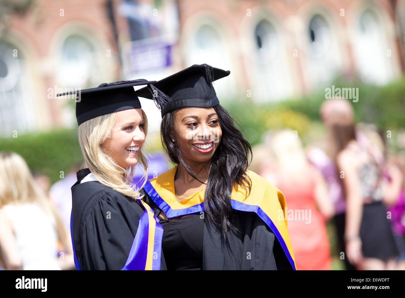 young female students at graduation ceremony Stock Photo - Alamy