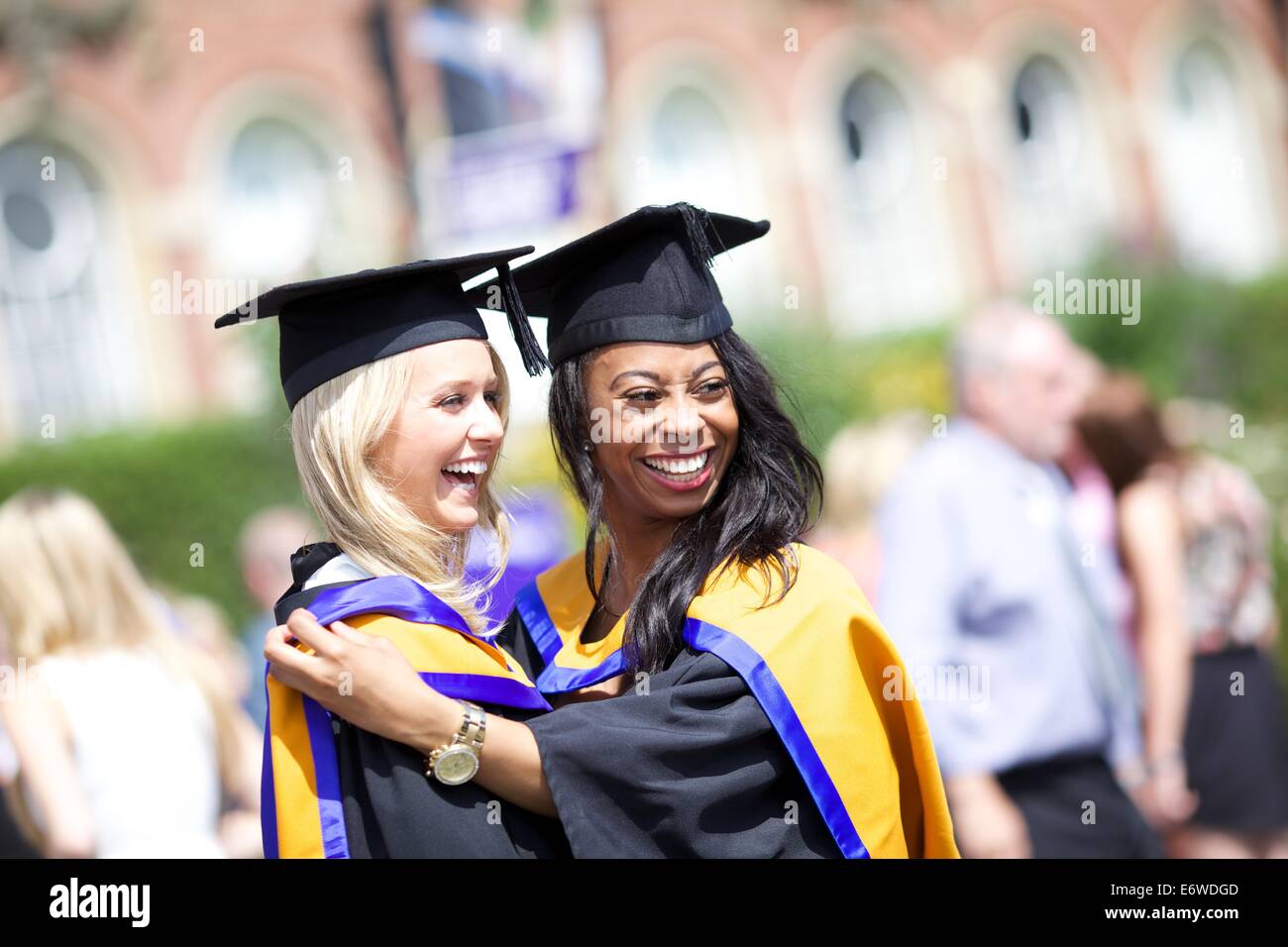 young female students at graduation ceremony Stock Photo - Alamy