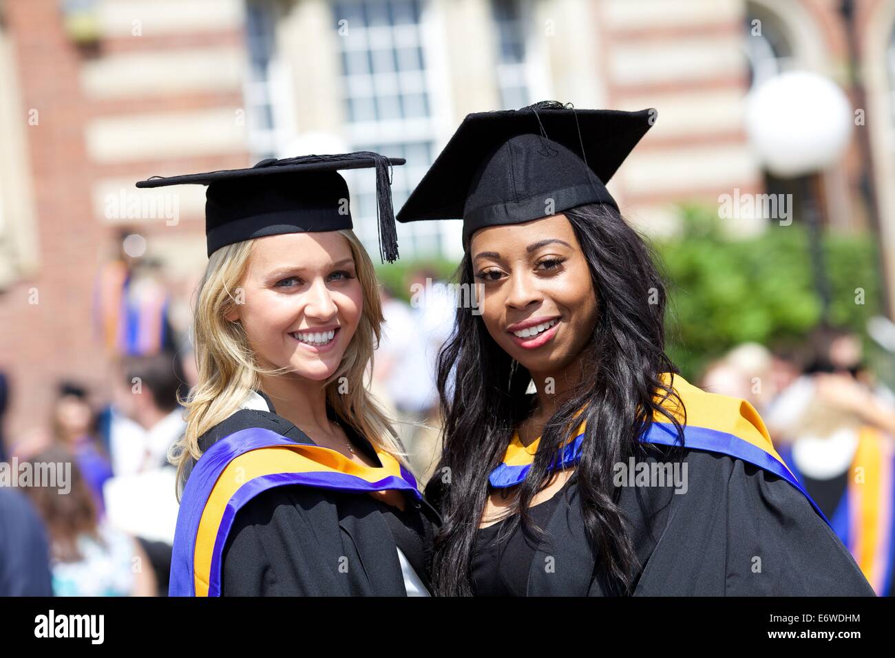 young female students at graduation ceremony Stock Photo - Alamy