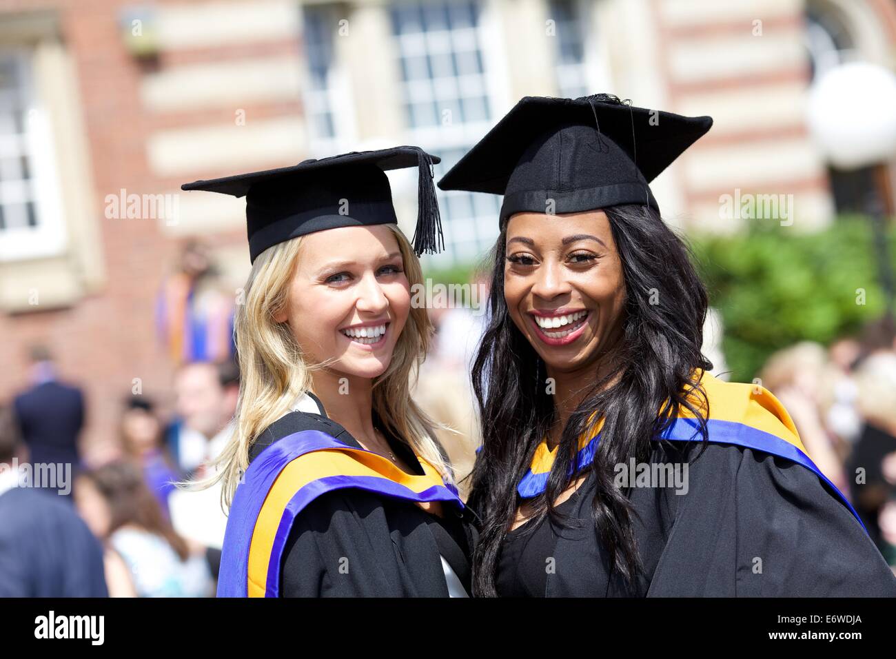 young female students at graduation ceremony Stock Photo - Alamy