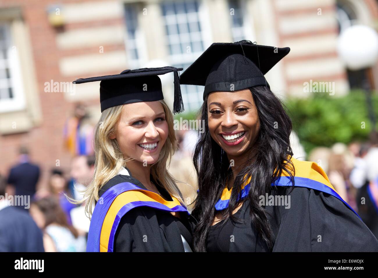 young female students at graduation ceremony Stock Photo - Alamy