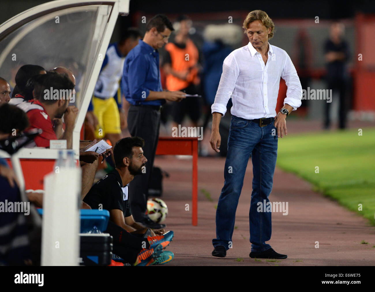 Russian Valery Karpin, coach of Real Mallorca, Spanish team's second ...