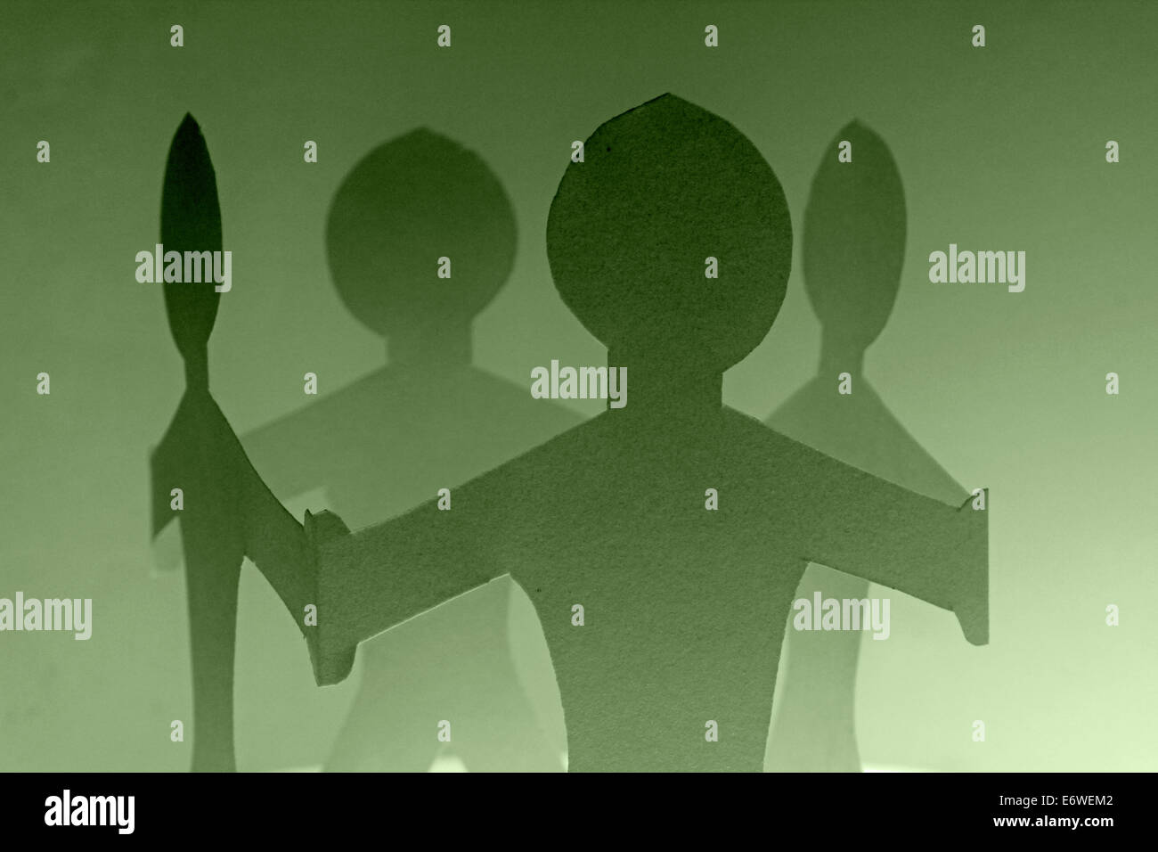 Paper men hi-res stock photography and images - Alamy