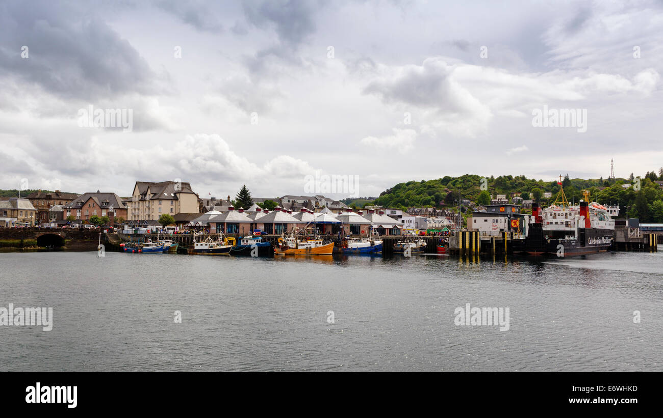 Oban Ferry Terminal on Railway Pier, Oban, Argyll & Bute, Scotland, UK ...