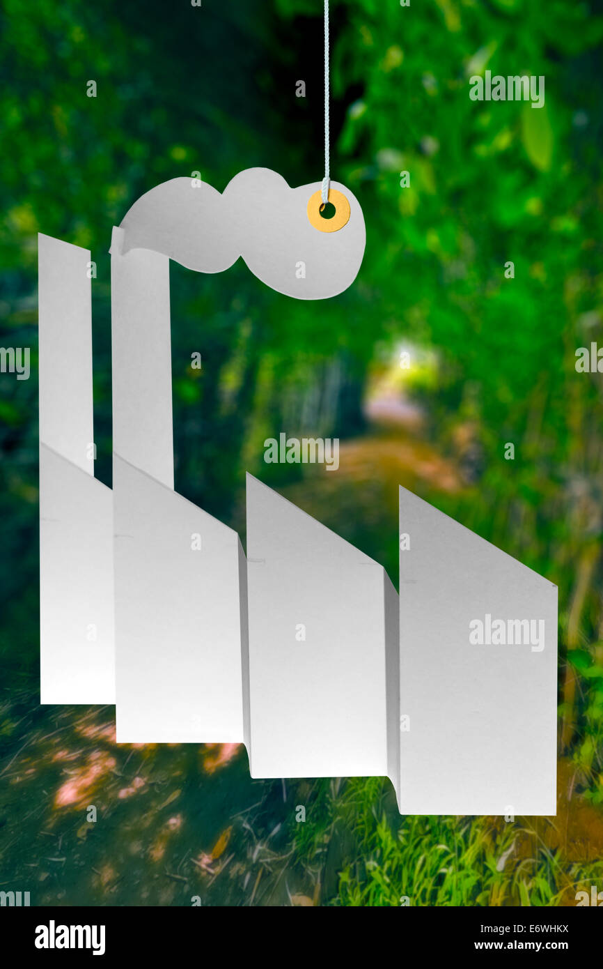 Factory Paper Cut out Stock Photo - Alamy