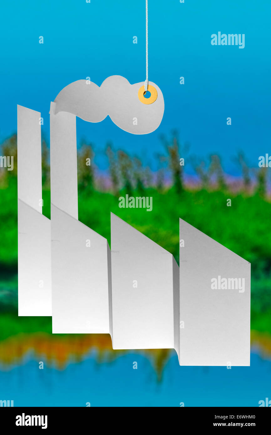 Factory Paper Cut out Stock Photo - Alamy