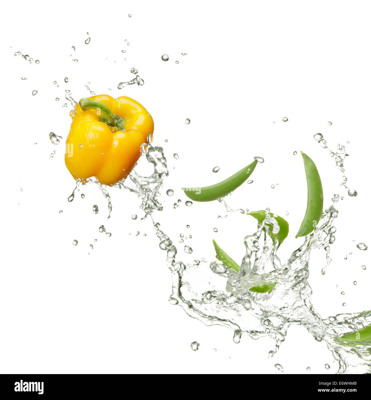 Water Capsicum Splash High Resolution Stock Photography and Images - Alamy