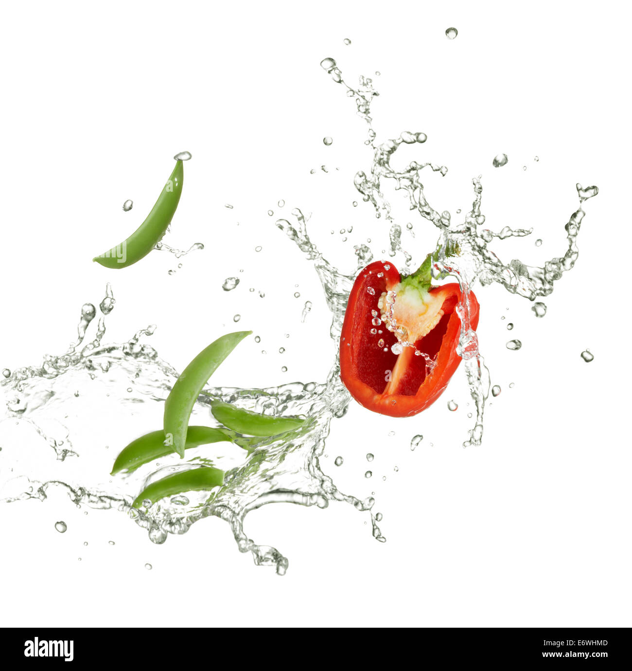Water capsicum splash hi-res stock photography and images - Alamy