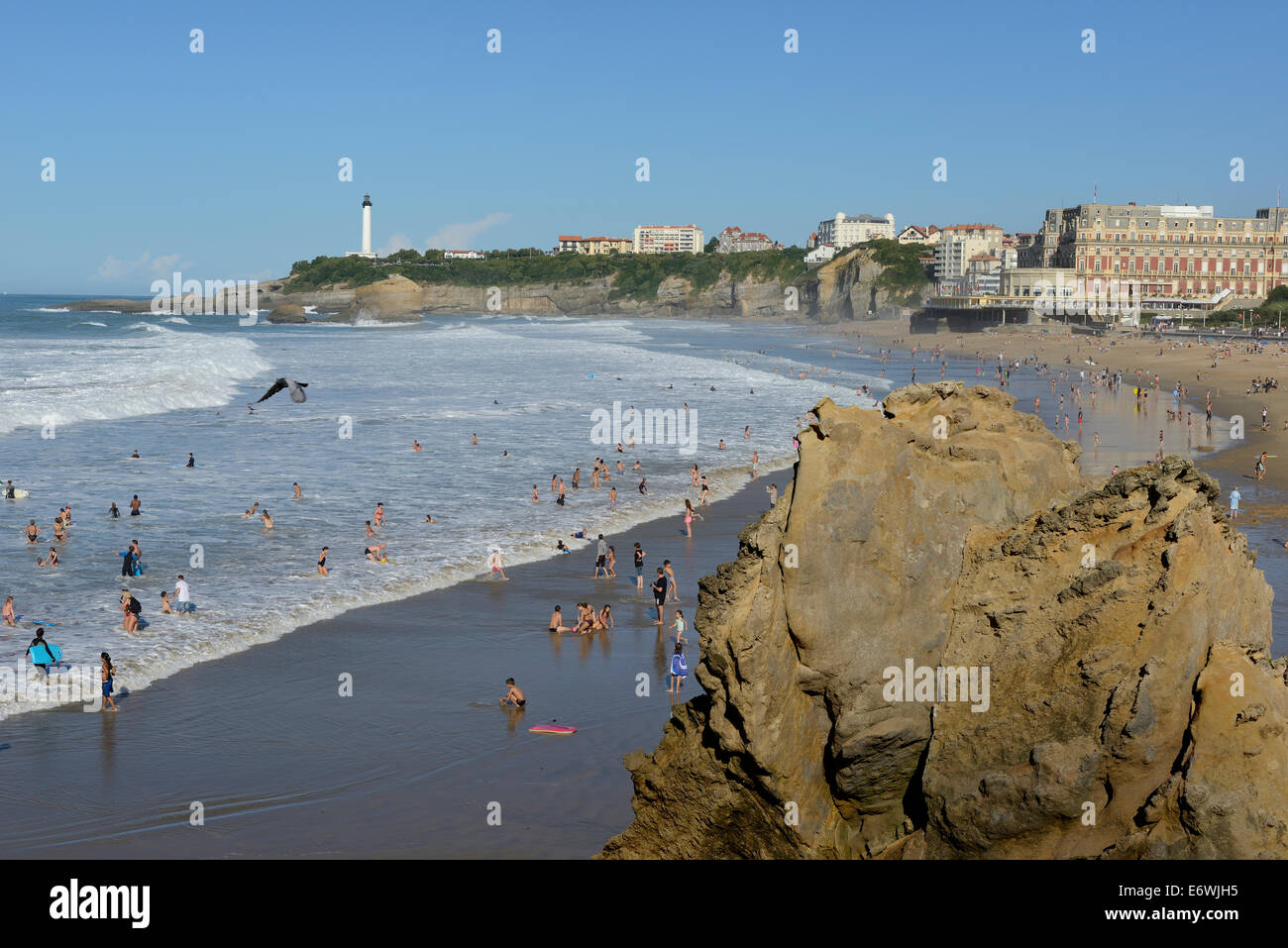 France, bay of Biscay, Basque country, resort of Biarritz and its great ...