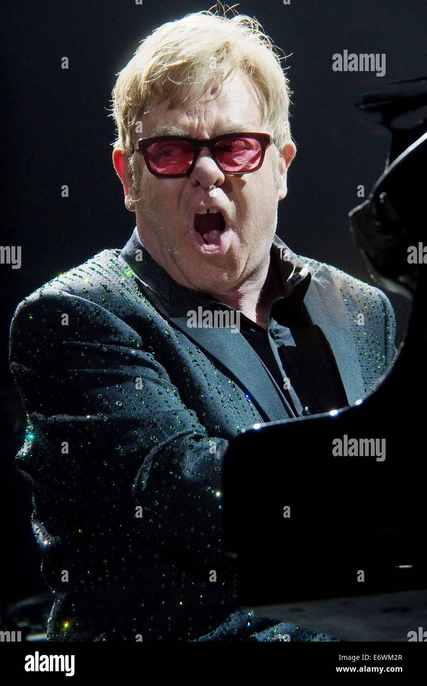 Elton John performs live in concert at the FirstOntario Centre ...