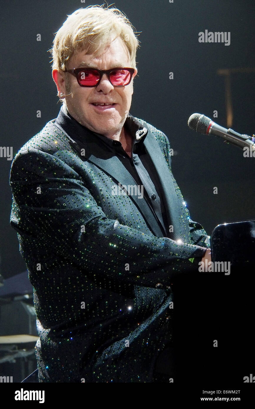 Elton John performs live in concert at the FirstOntario Centre ...