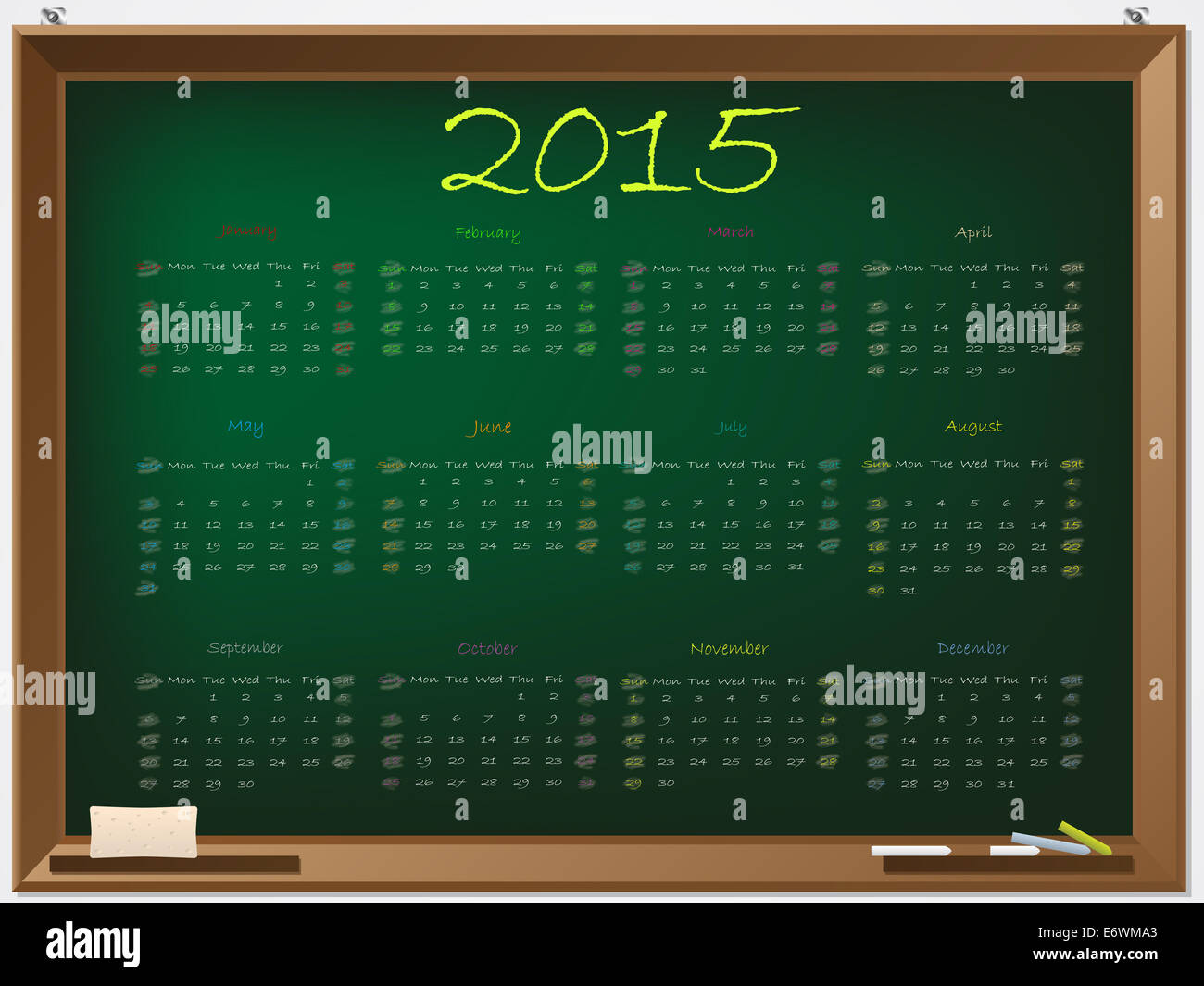 2015 chalk on the hi-res stock photography and images - Alamy