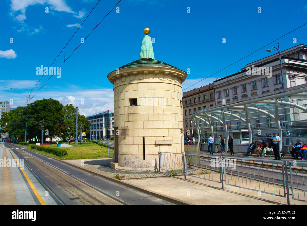 Kruba Kaska,Water storage tank, Plac Bankowy square, central Warsaw ...