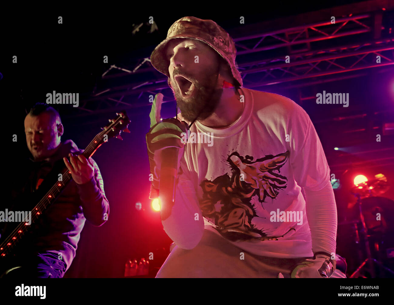 Limp Bizkit performing live on stage at the Liverpool O2 Academy ...