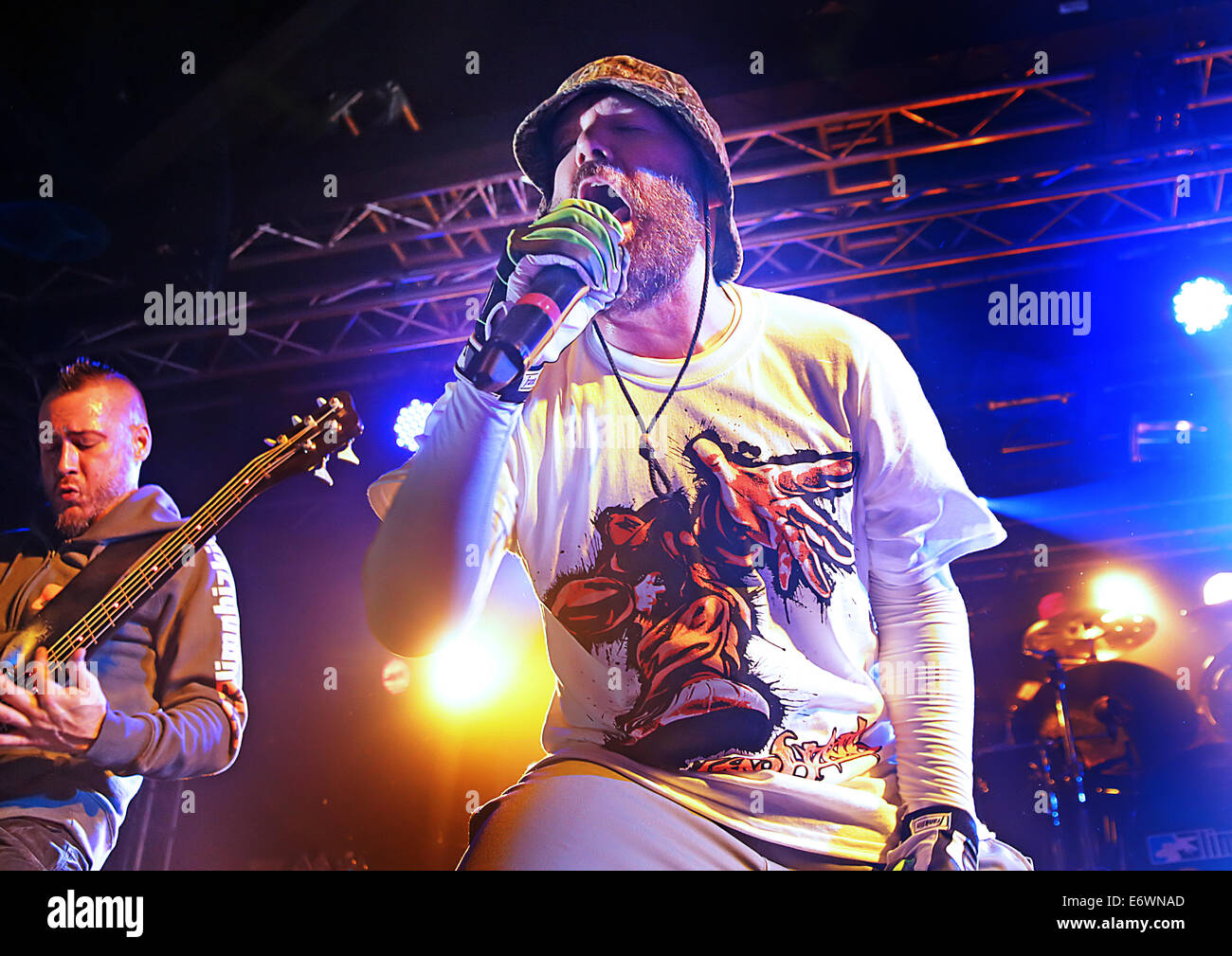 Limp Bizkit performing live on stage at the Liverpool O2 Academy ...