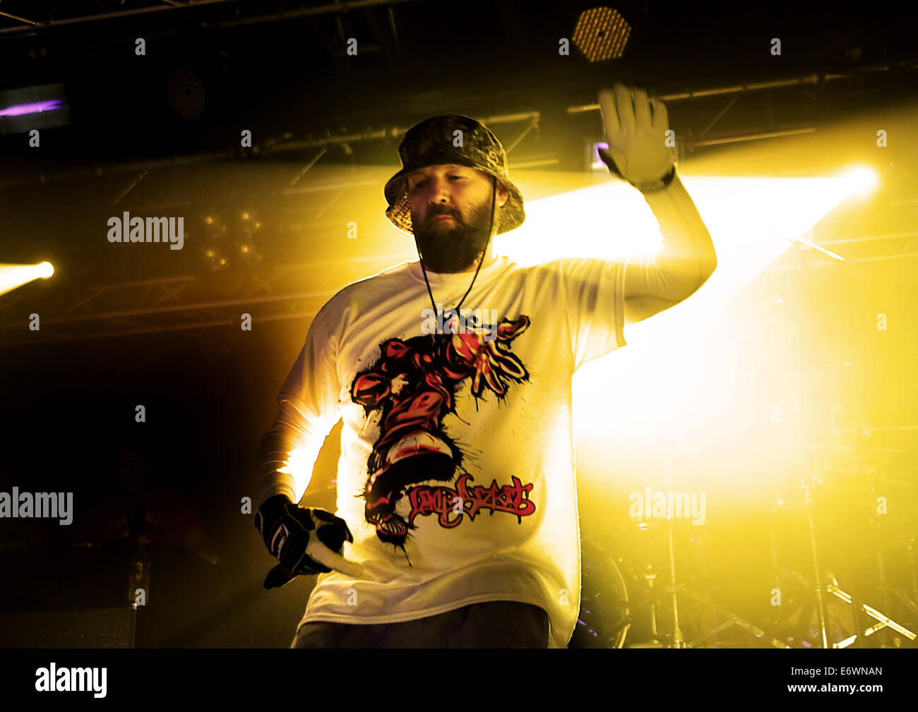 Limp Bizkit performing live on stage at the Liverpool O2 Academy ...