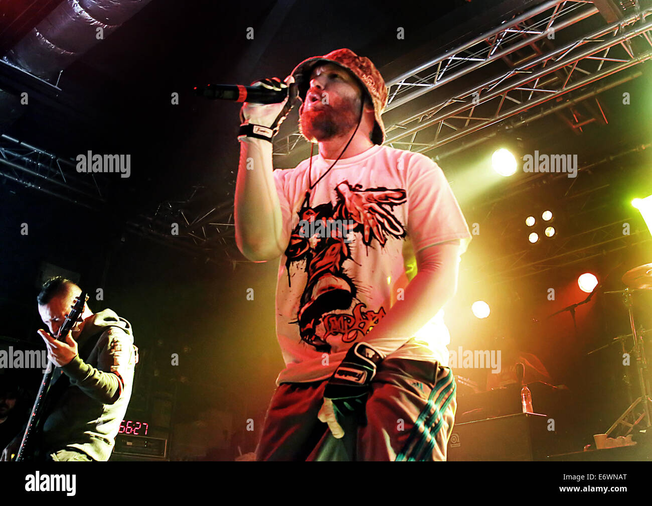 Limp Bizkit performing live on stage at the Liverpool O2 Academy ...