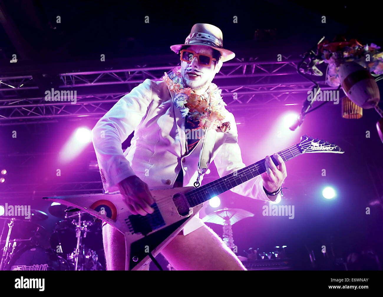 Limp Bizkit performing live on stage at the Liverpool O2 Academy ...