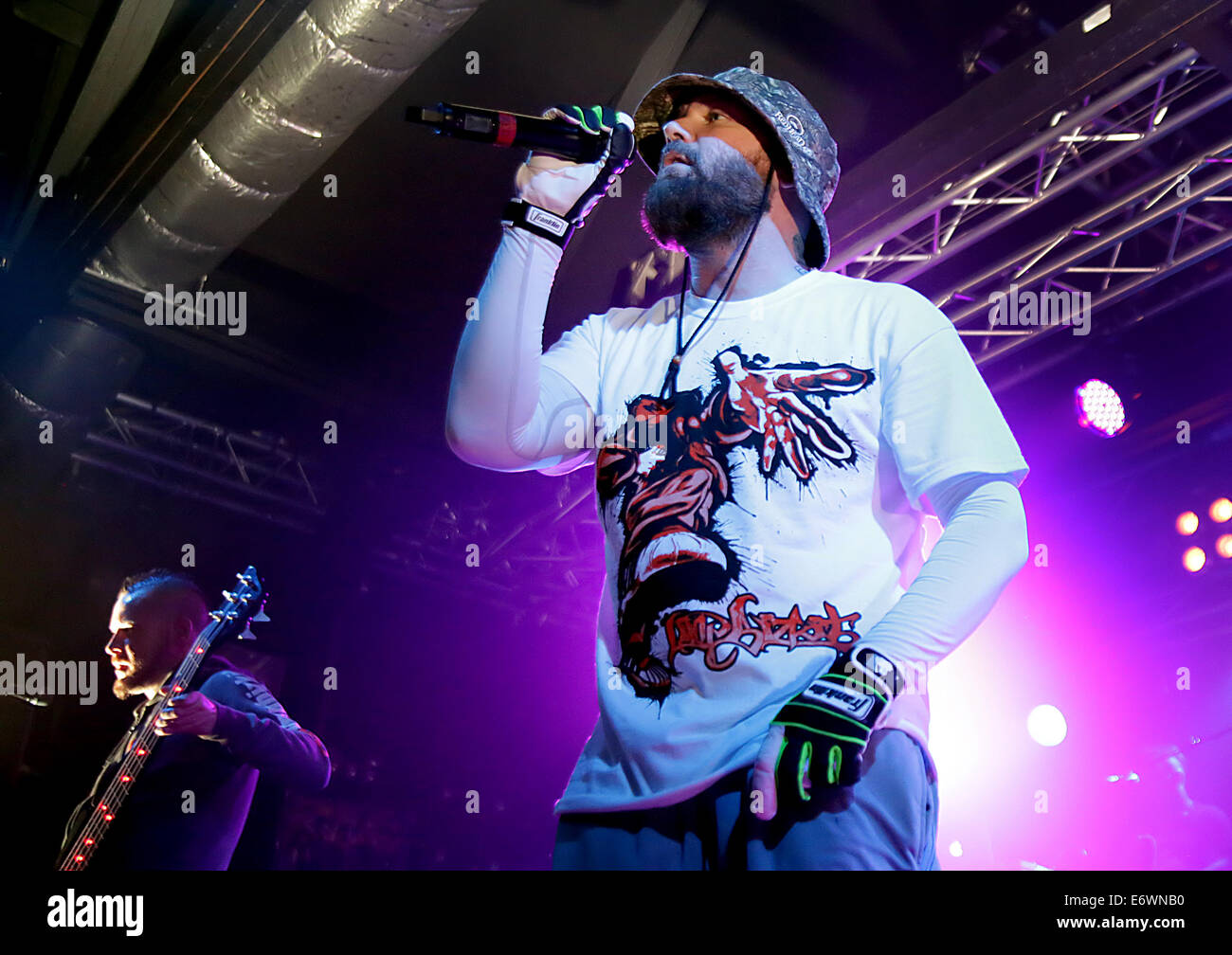 Limp Bizkit performing live on stage at the Liverpool O2 Academy ...