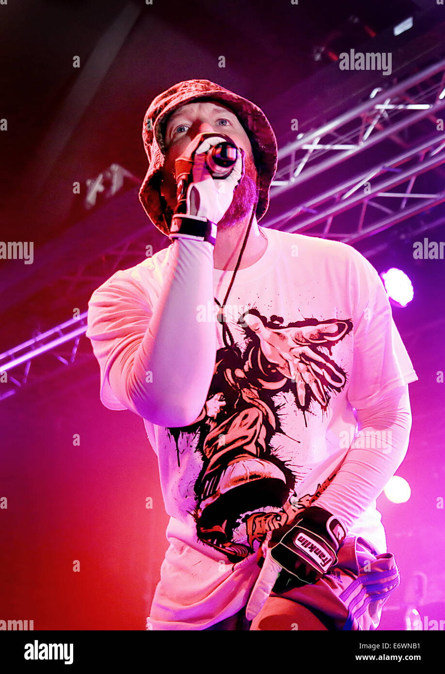 Limp Bizkit performing live on stage at the Liverpool O2 Academy ...