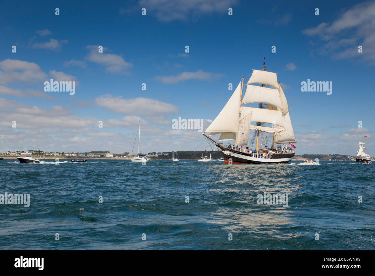 Tall Ships; Falmouth; Cornwall; UK; 2014 Stock Photo - Alamy