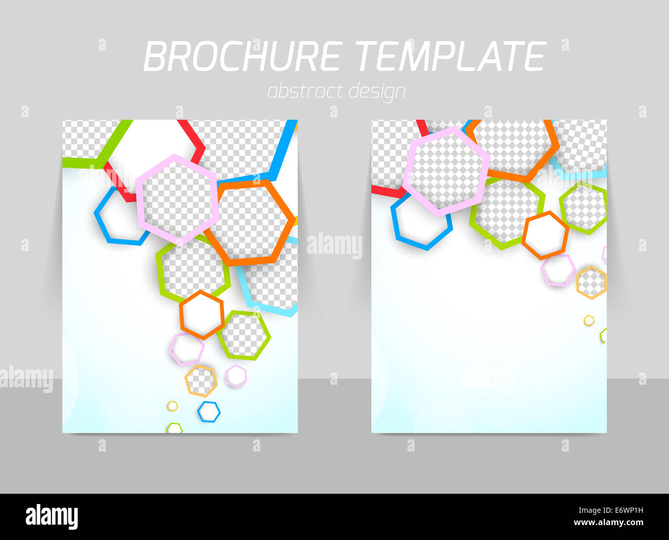 Flyer template design Stock Photo - Alamy