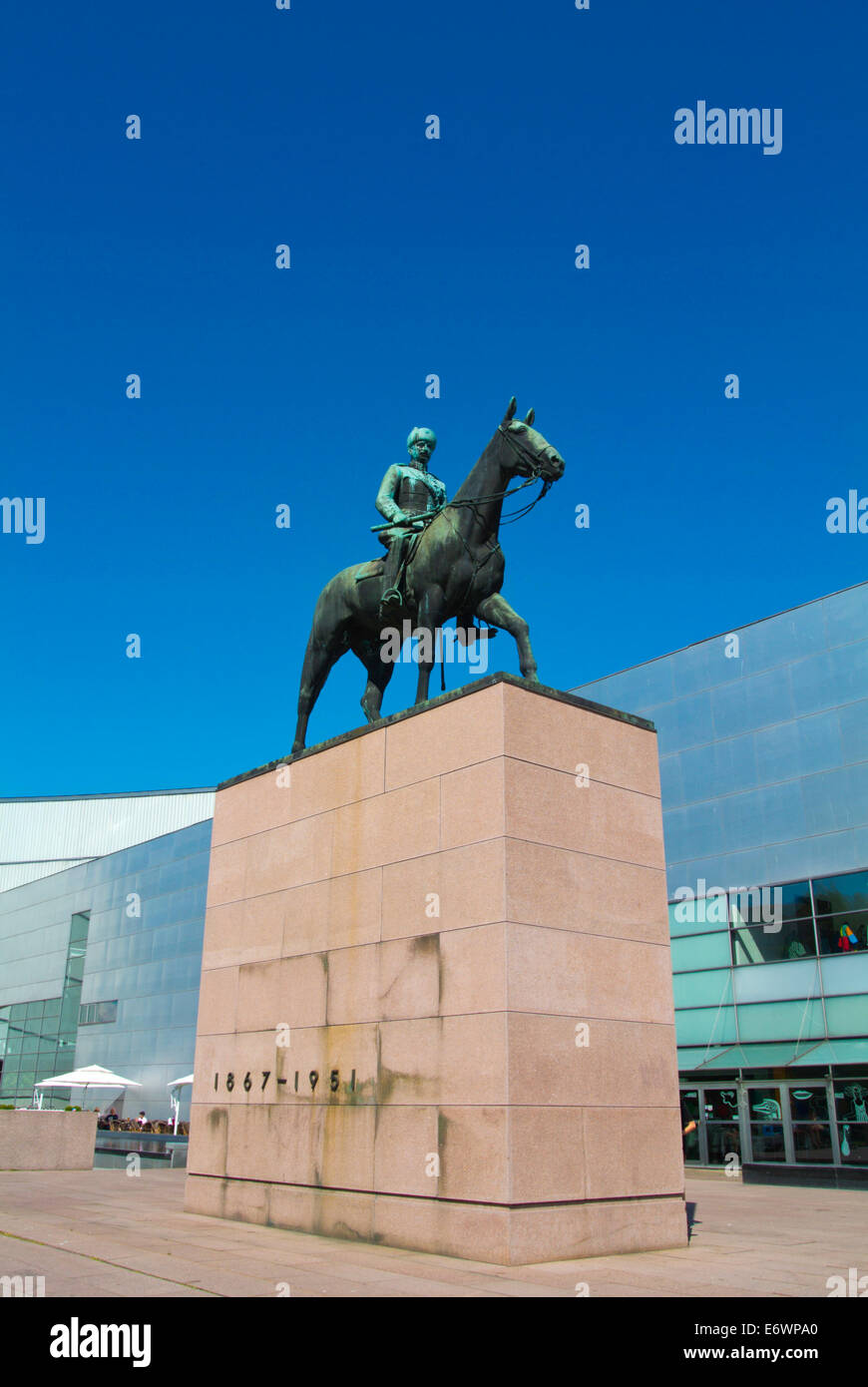 Statue of Carl Gustav Mannerheim, Finnish general and president, in ...