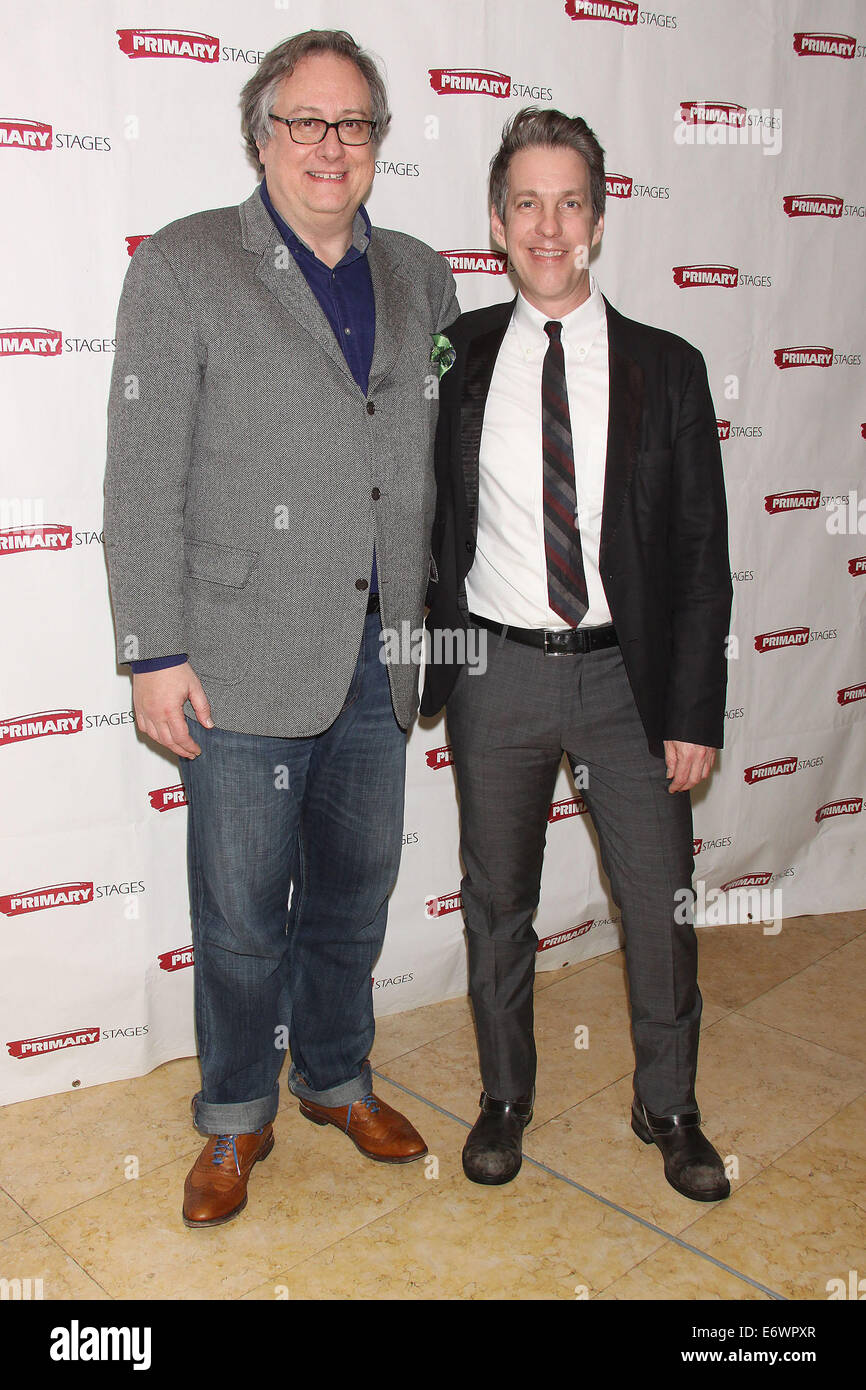 The opening night party for the Off-Broadway comedy The Tribute Artist ...