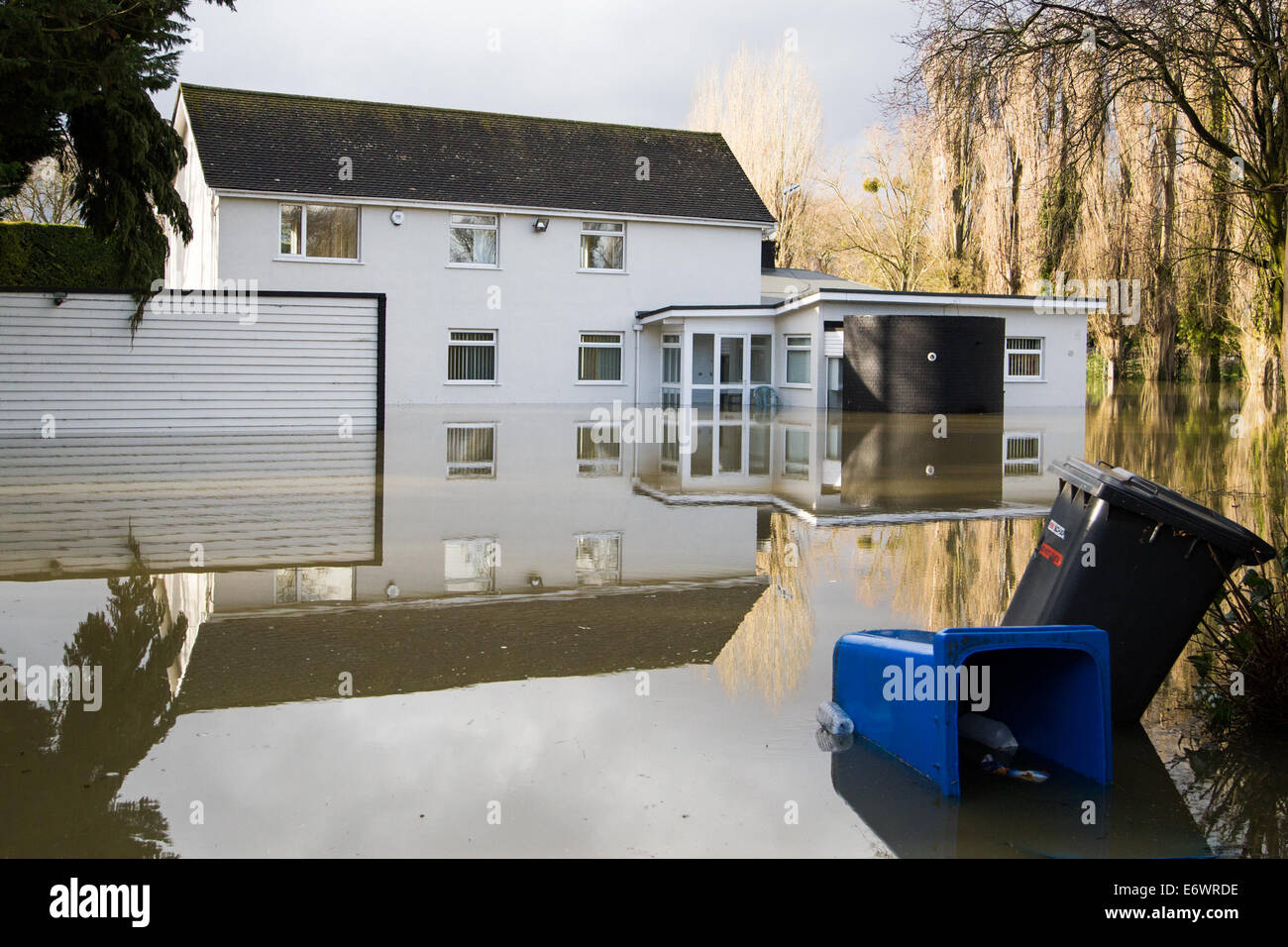 Scenes showing the flooded town of Datchet in Bucks after the river ...