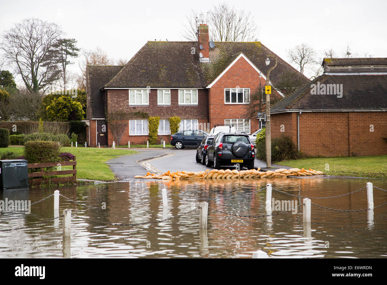 Scenes showing the flooded town of Datchet in Bucks after the river ...