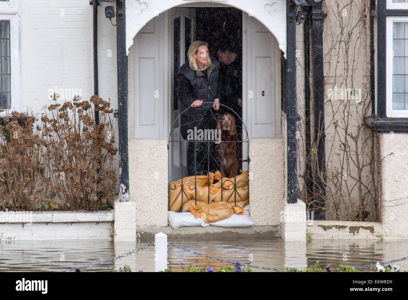 Scenes showing the flooded town of Datchet in Bucks after the river ...