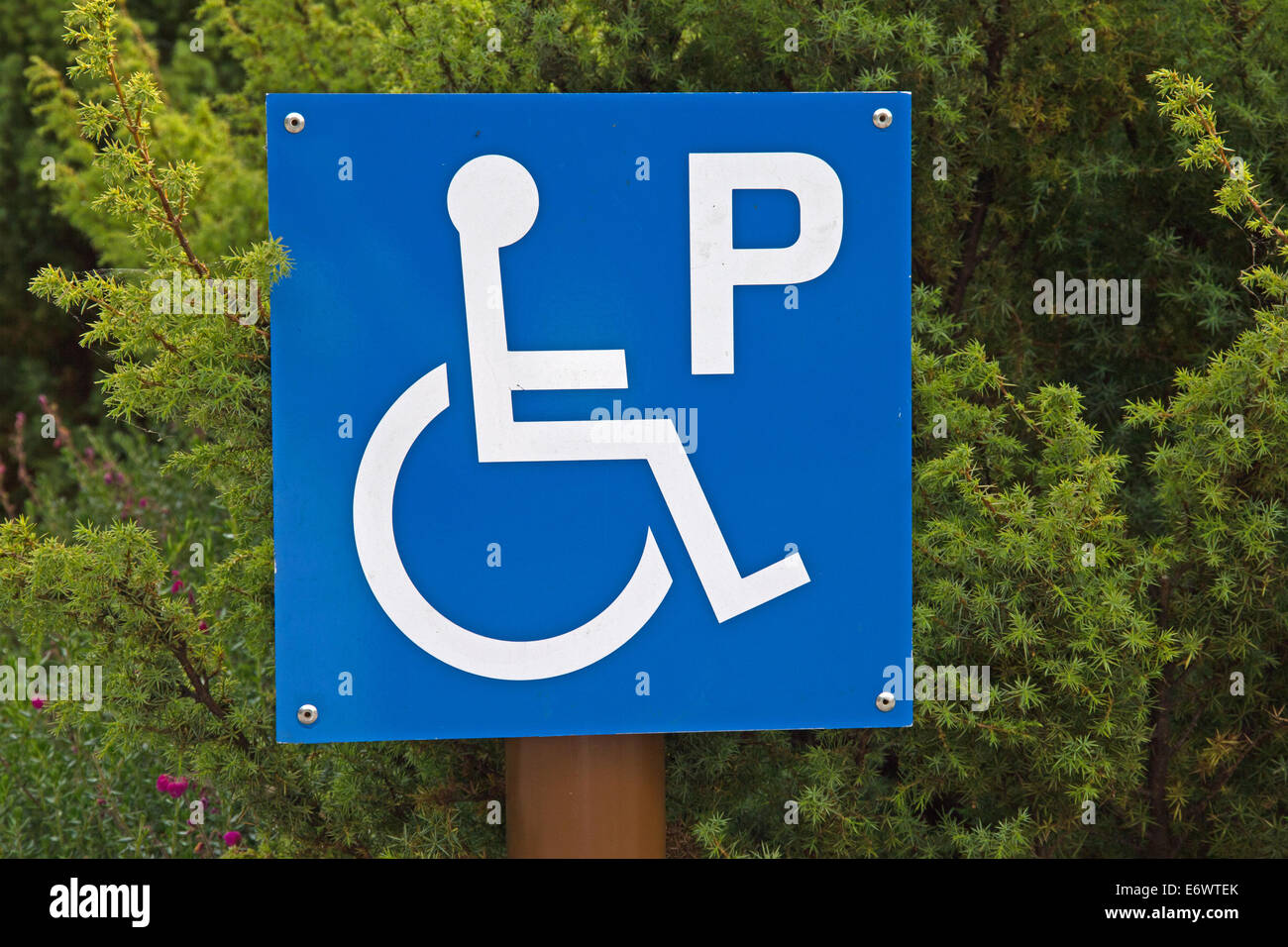 Disabled parking sign Stock Photo - Alamy