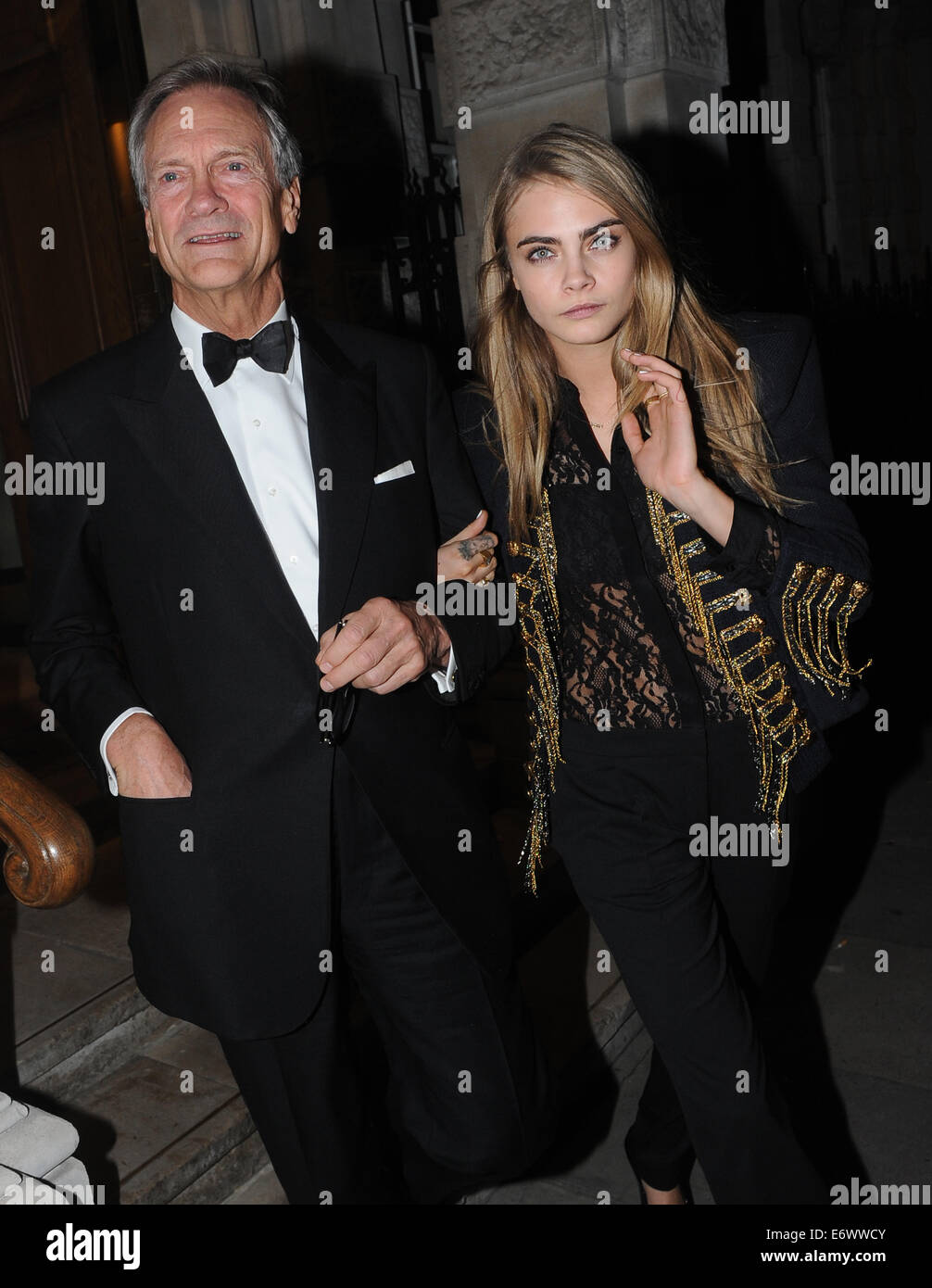 Cara Delevingne arriving at Christie's auction house in Mayfair for a ...