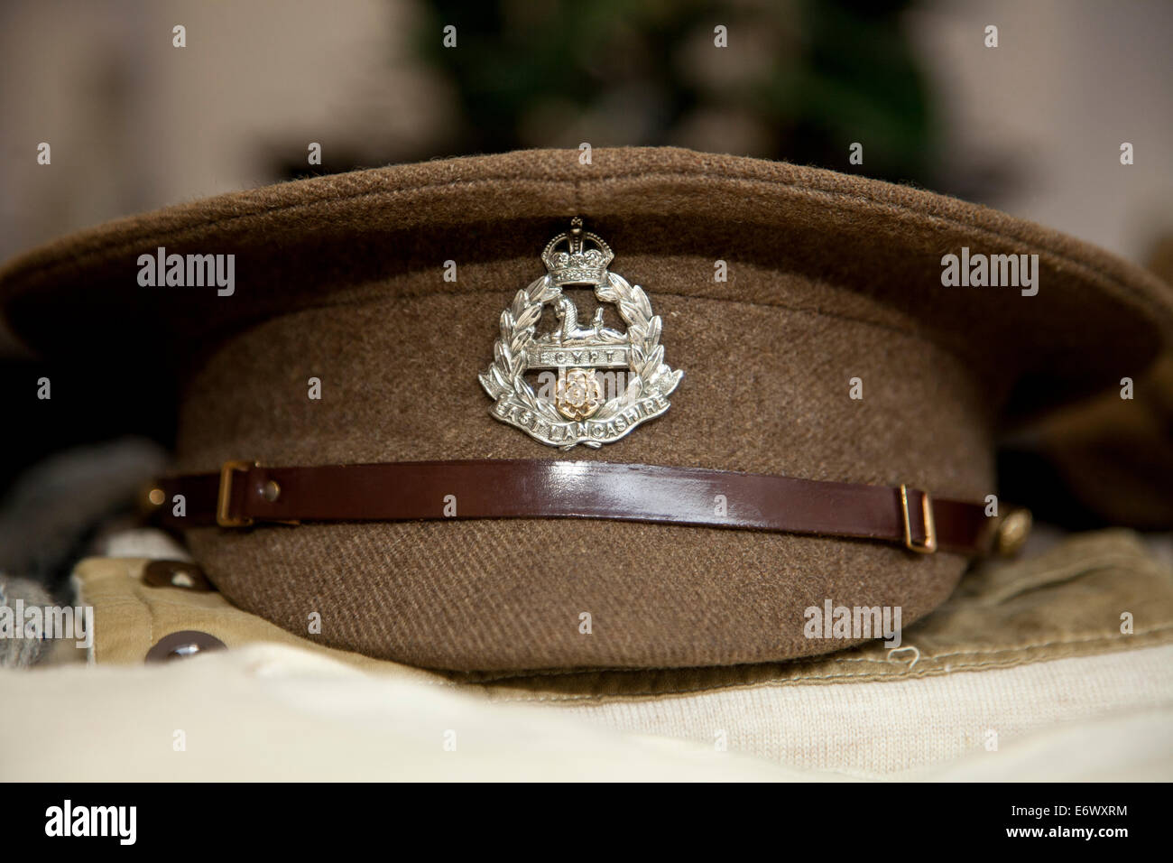 World War One officers cap Stock Photo - Alamy