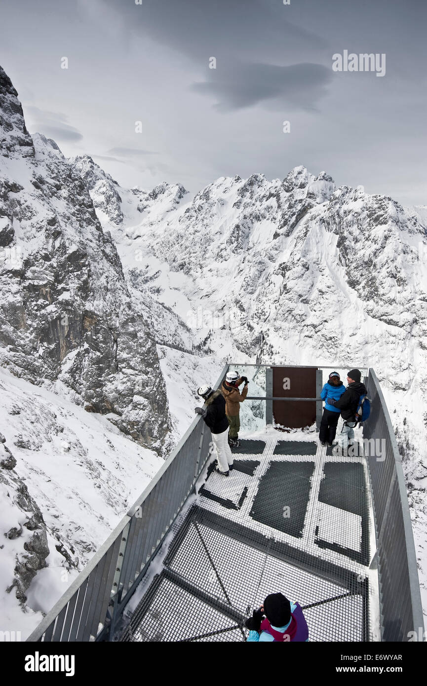 AlpspiX viewing platform, skywalk, Zugspitze, Garmisch-Partenkirchen ...