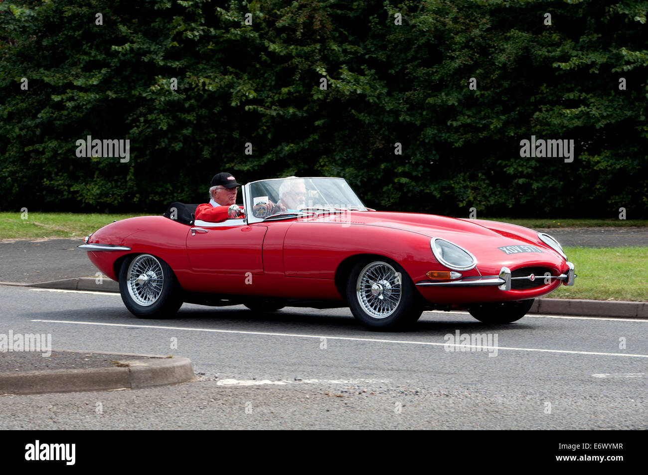 Convertible red jaguar e type hi-res stock photography and images - Alamy