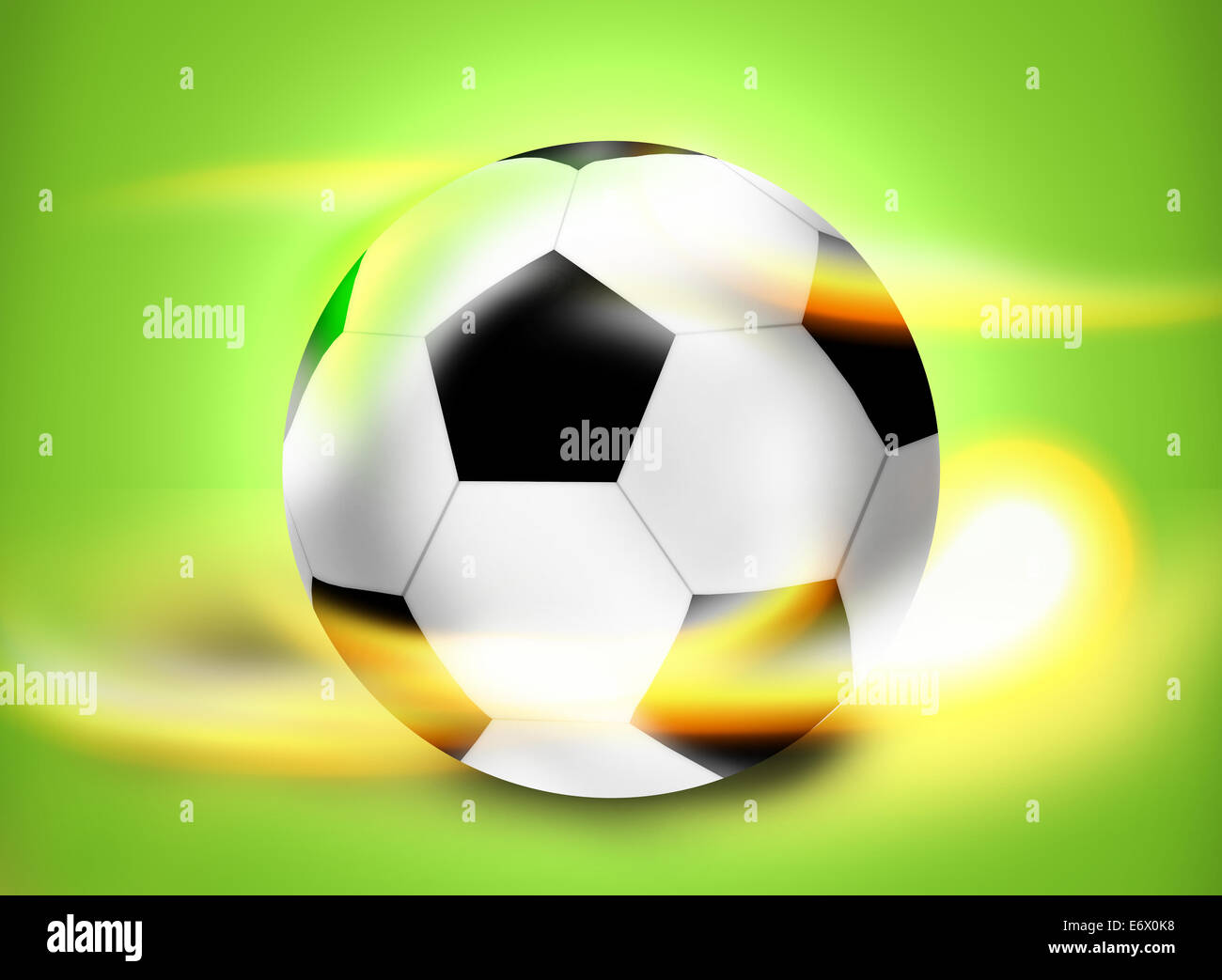 Football Soccer Ball Creative Ball Light Design Stock Photo - Alamy