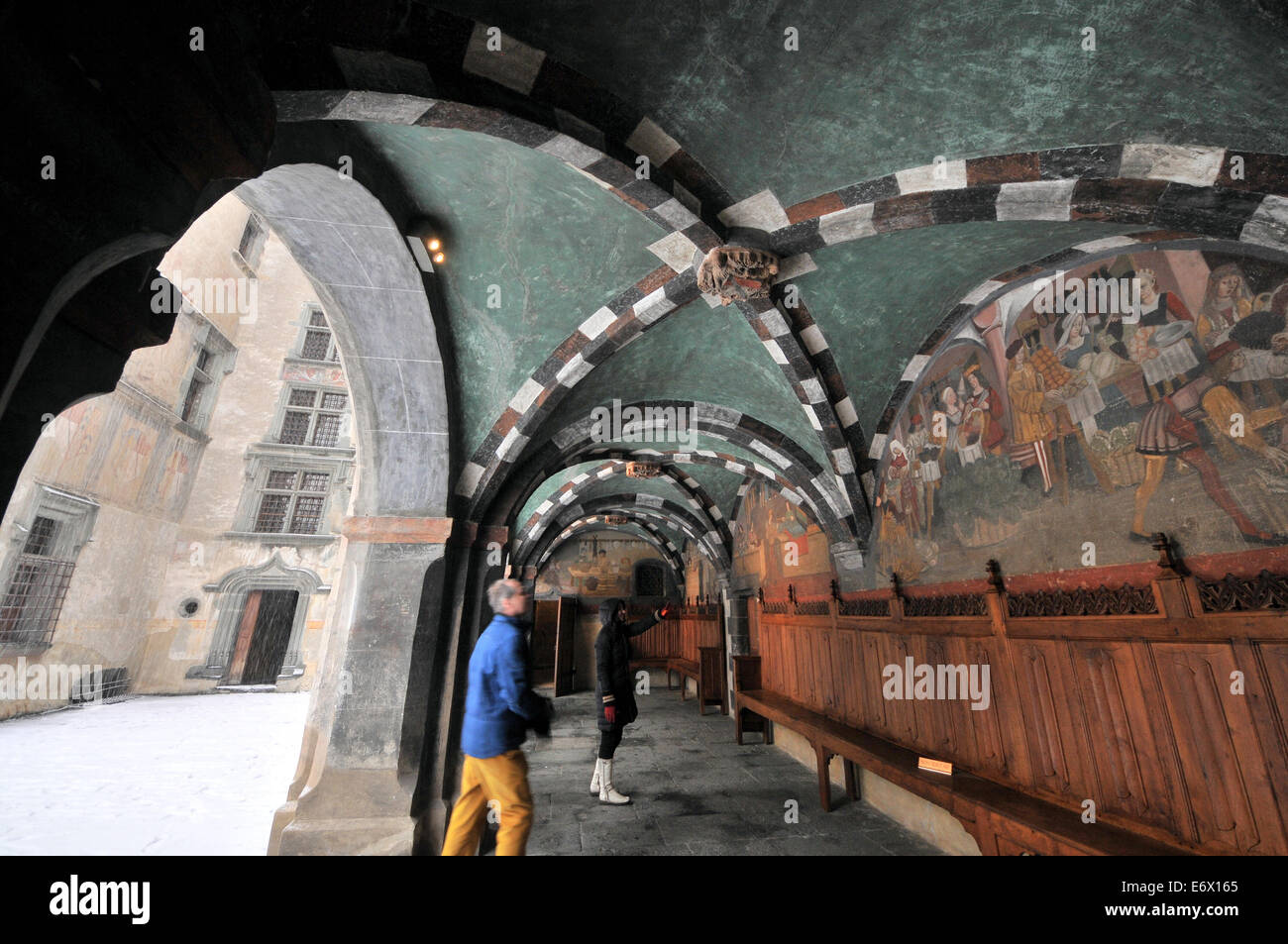 Issogne castle fresco hi-res stock photography and images - Alamy