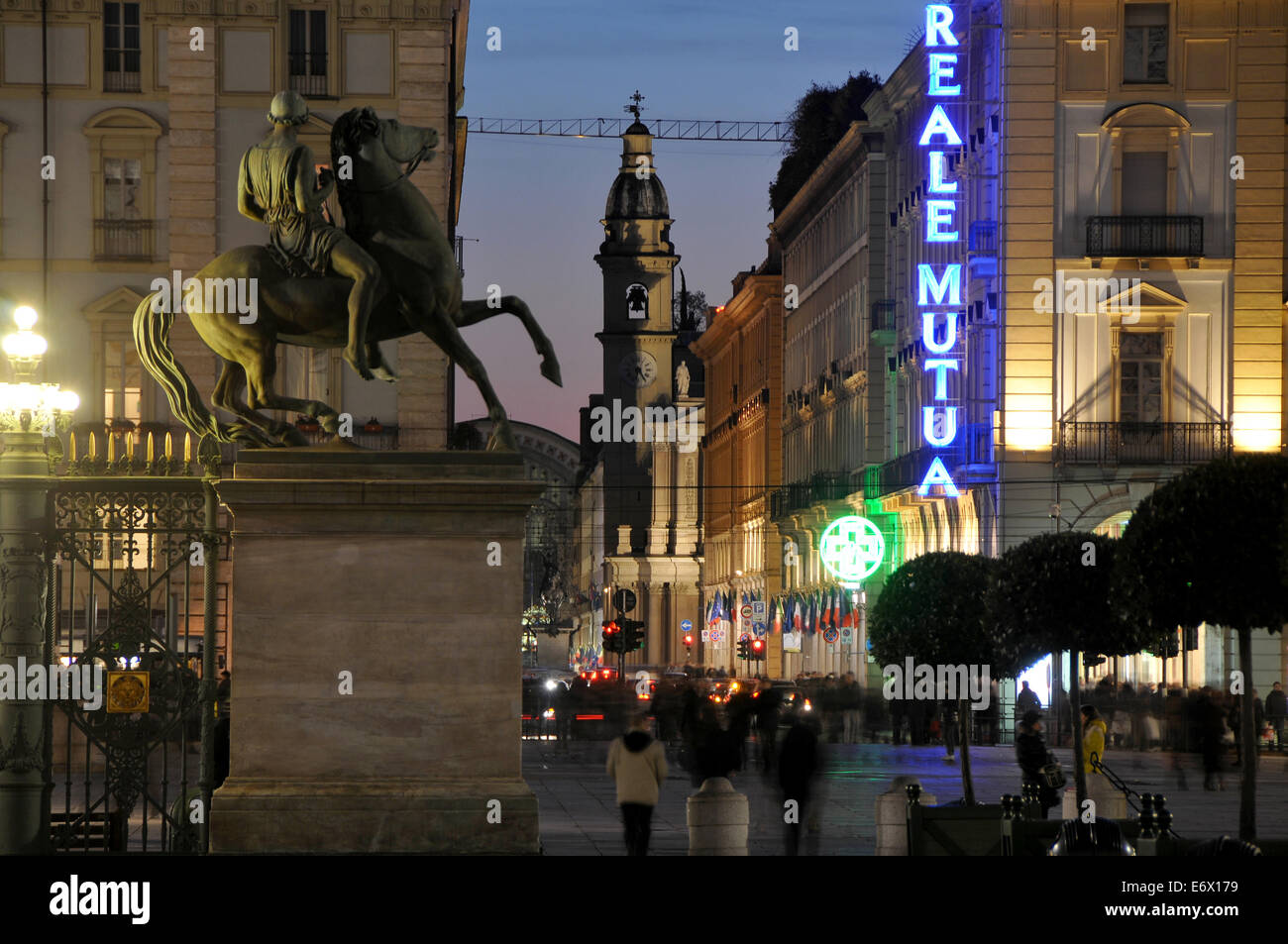 Via Roma from Piazza Castello, Turin, Piedmont, Italy Stock Photo - Alamy