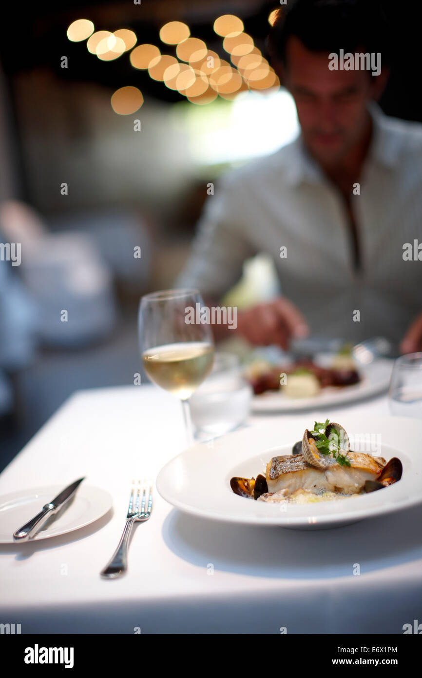 Guest having dinner hotel restaurant hi-res stock photography and ...