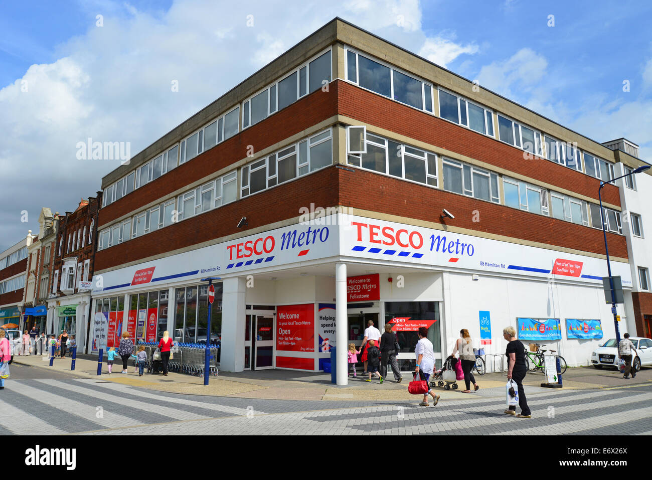 Tesco Metro supermarket, Hamilton Road, Felixstowe, Suffolk, England ...