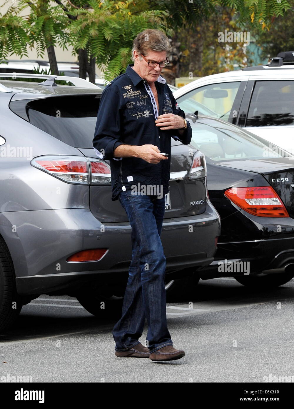 Former 'Baywatch' star David Hasselhoff shows off a toned physique at ...