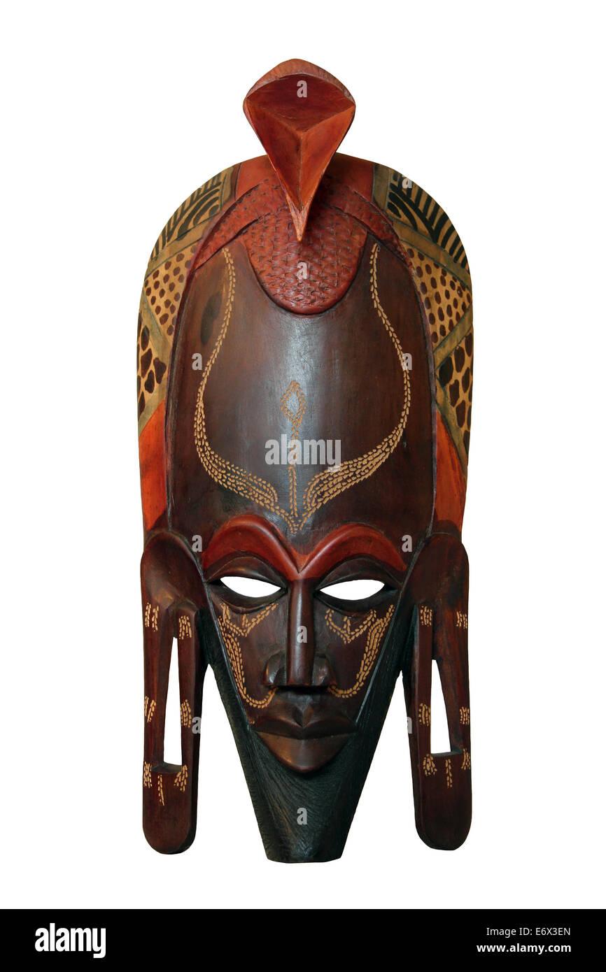 Carved Masai Mask Stock Photo - Alamy