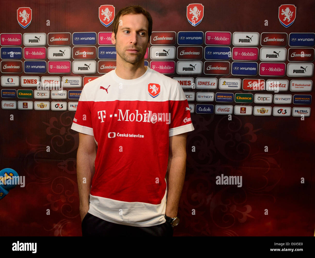 Prague, Czech Republic. 1st Sep, 2014. Goalkeeper of Czech national ...